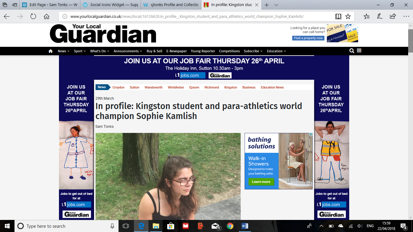 Multimedia Portfolio – Sam Tonks