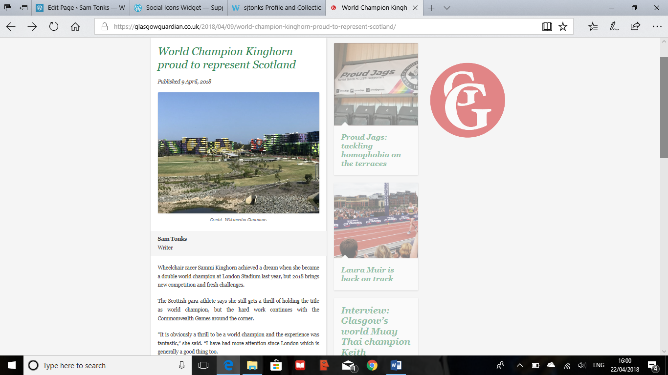 Multimedia Portfolio – Sam Tonks